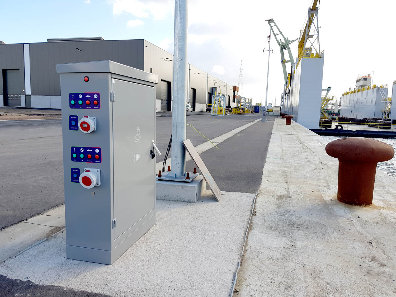 Shore power cabinets for the port of antwerp - P&V Panels